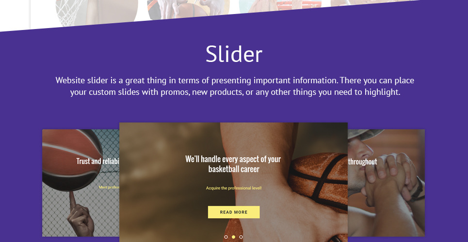 Basketball Website Template #58588 - TemplateMonster