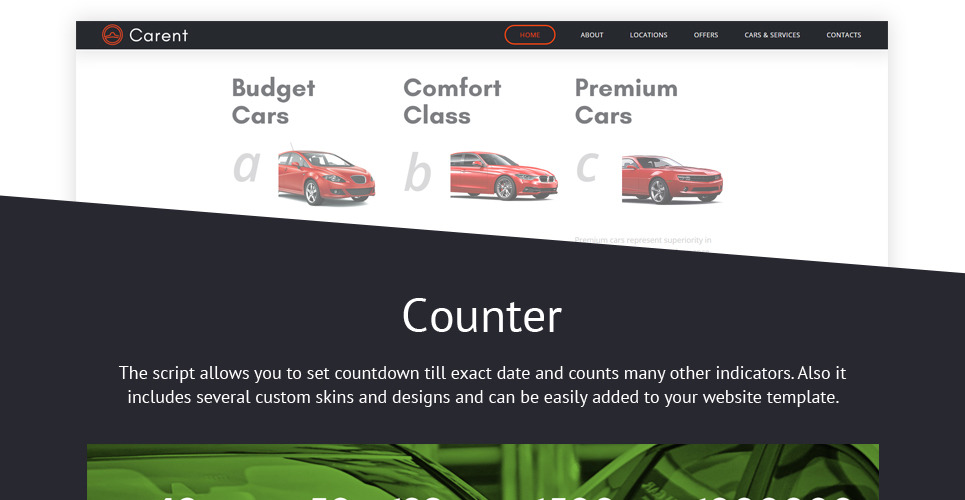 Carent - Car Rental Responsive Website Template