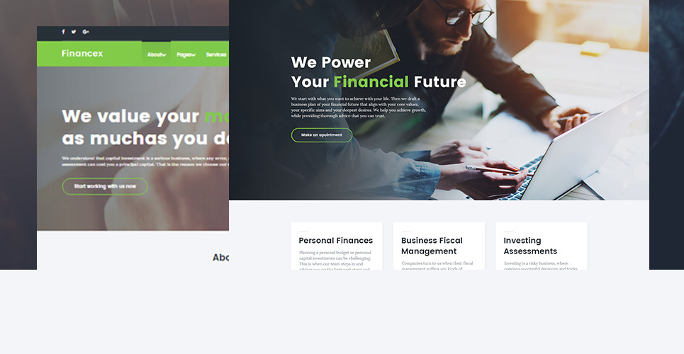 Financex - Financial Advisor WordPress Theme