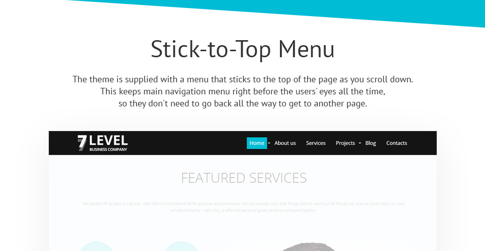 7 Level Website Template #58729 - TemplateMonster