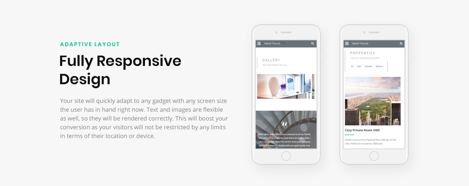 Sweet House Website Template #58832 - TemplateMonster