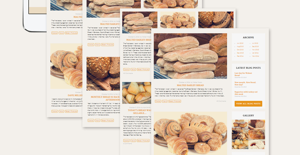 Bakery Multipurpose Website Template - TemplateMonster