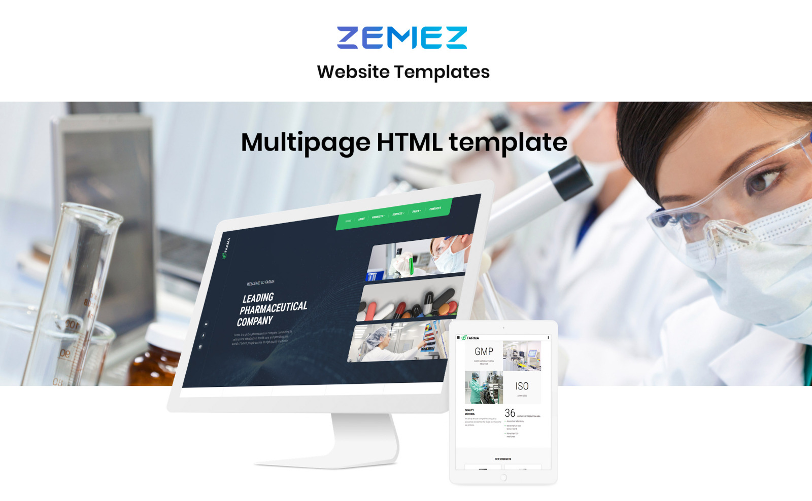 Farma - Pharmacy Multipage Clean Bootstrap HTML Website Template