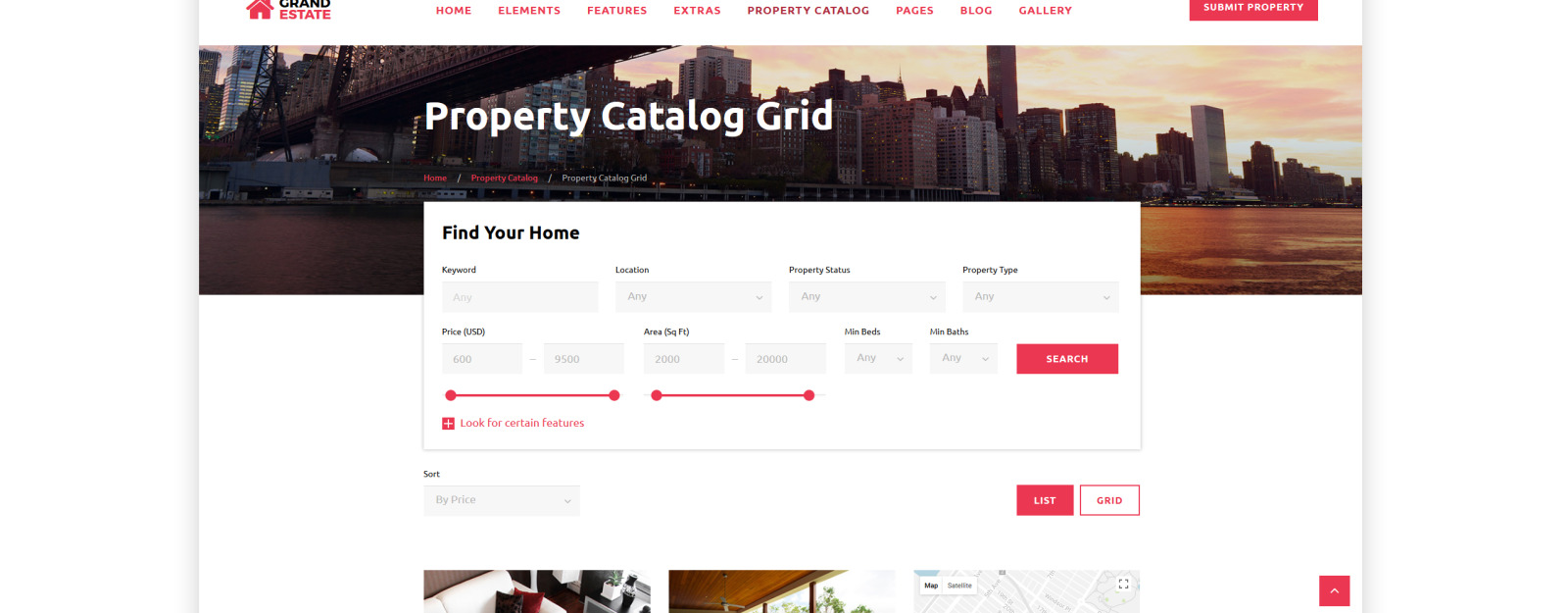Grand Estate Website Template #58944 - TemplateMonster