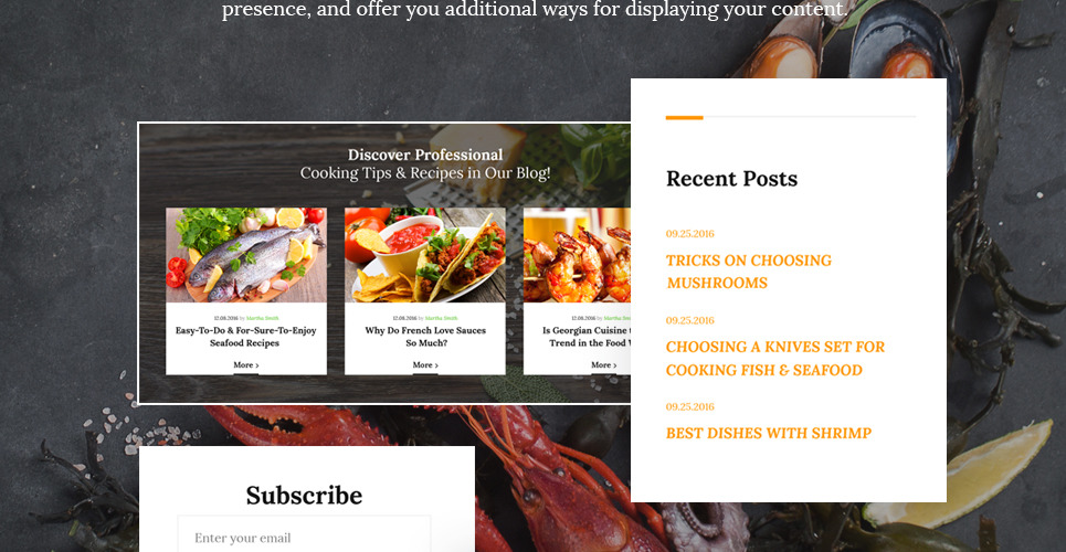 Master Chef Cooking School WordPress Theme - TemplateMonster