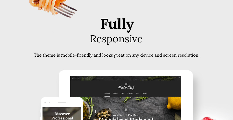 Master Chef Cooking School WordPress Theme - TemplateMonster