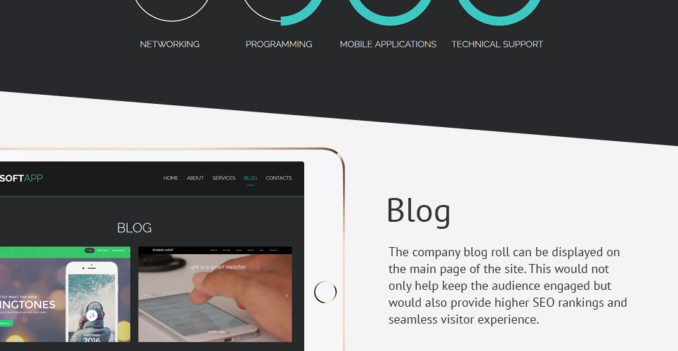 Software Responsive Website Template - TemplateMonster