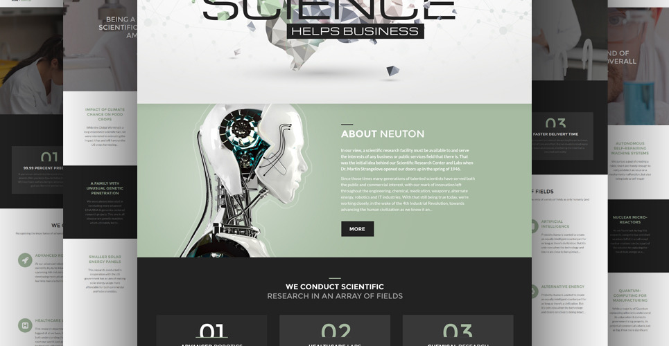 Astronomy Responsive WordPress Theme - TemplateMonster