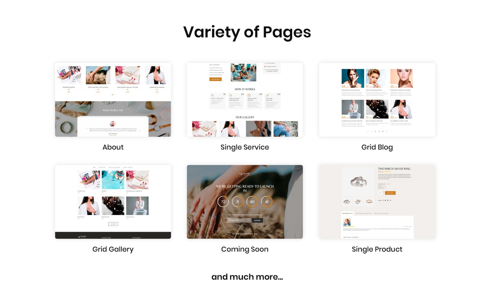 Olimp - Luxury Jewelry Online Store Multipage HTML Website Template