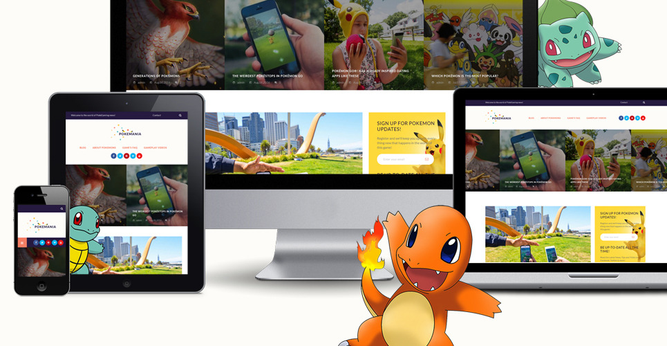 Pokemania - Game Portal Pokemon WordPress Theme