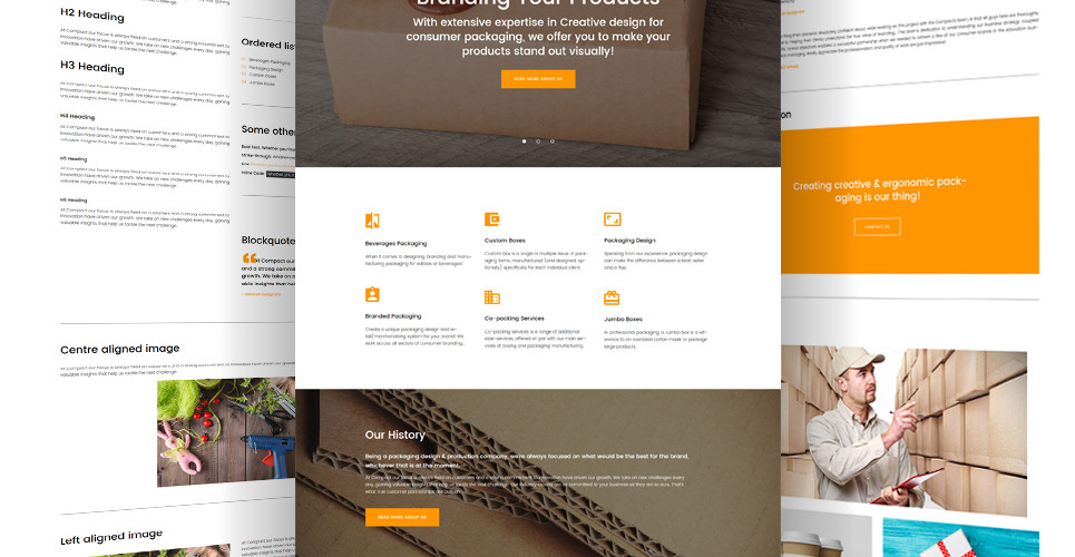 Compact - Packaging Company WordPress Theme - TemplateMonster