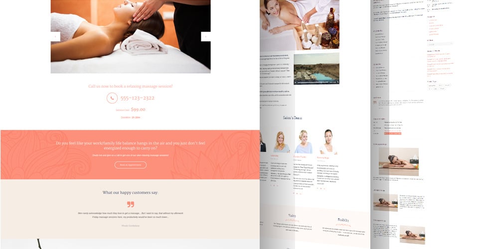 Massage Salon Responsive Website Template Templatemonster