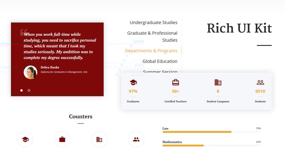 Education Responsive Website Template - TemplateMonster