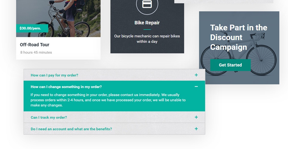 Bike Shop Website Template #61188 - TemplateMonster