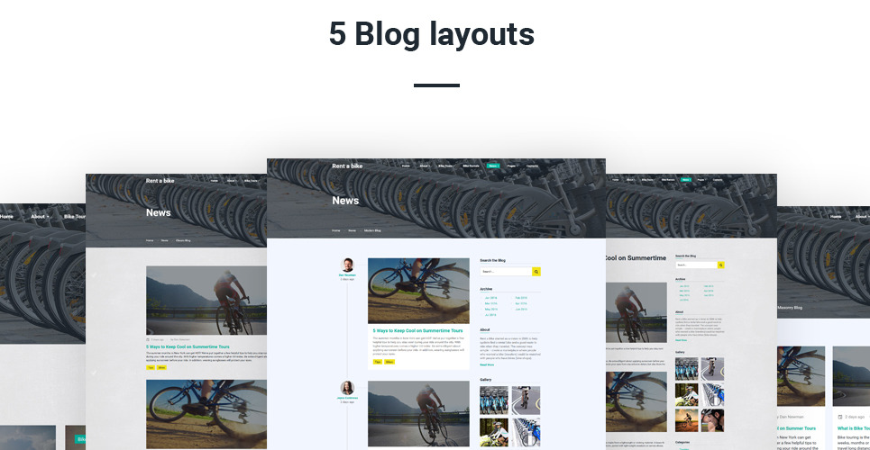 Bike Shop Website Template #61188 - TemplateMonster