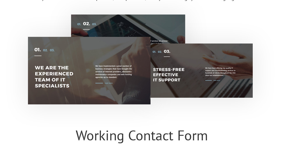 ITStudio - IT Support Company Responsive Website Template