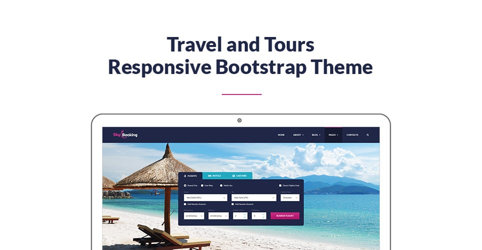 SkyBooking - Flight Booking HTML5 Website Template