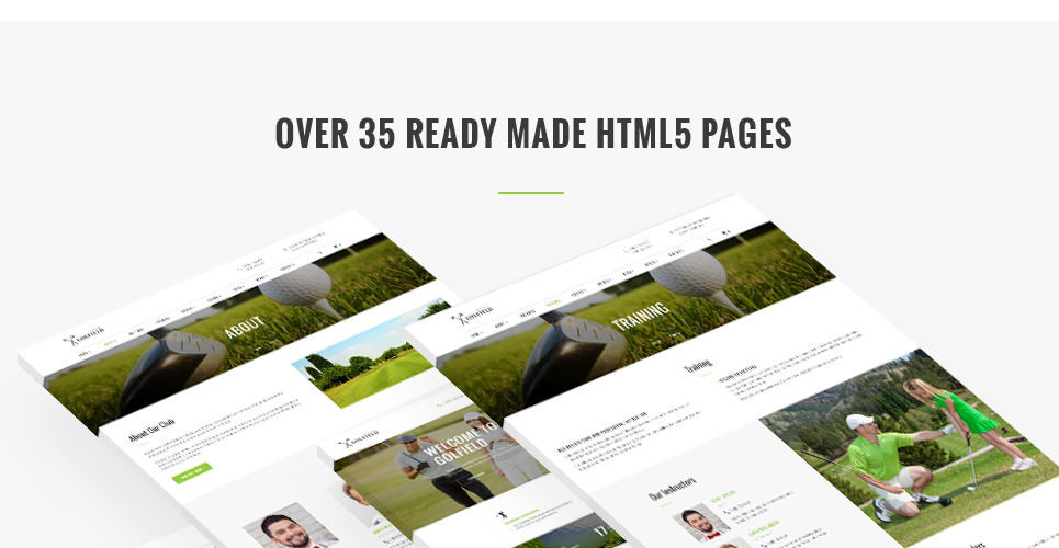 Golf Club Responsive Website Template - TemplateMonster