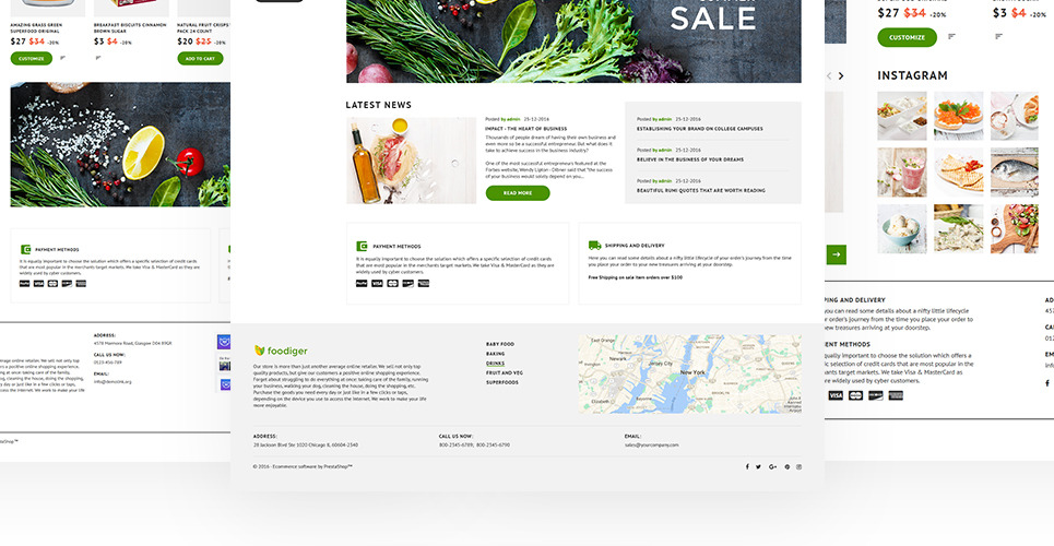 Foodiger - Grocery Store PrestaShop Theme - TemplateMonster