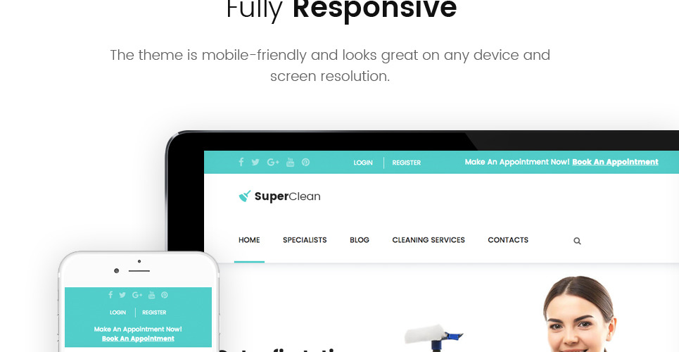 SuperClean - Cleaning & Maintenance Service WordPress Theme