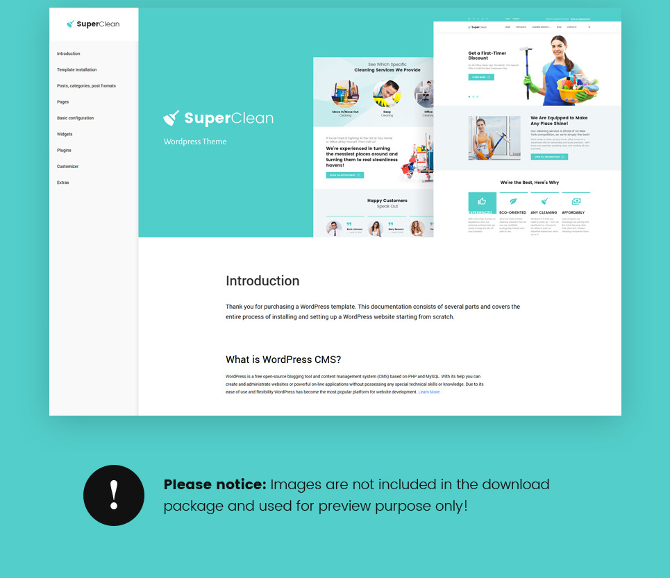 SuperClean - Cleaning & Maintenance Service WordPress Theme
