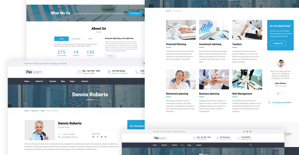 Financial Advisor - Responsive Website Template
