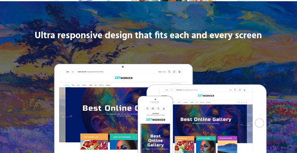 Artworker - Online Gallery & Artist Portfolio PrestaShop Theme