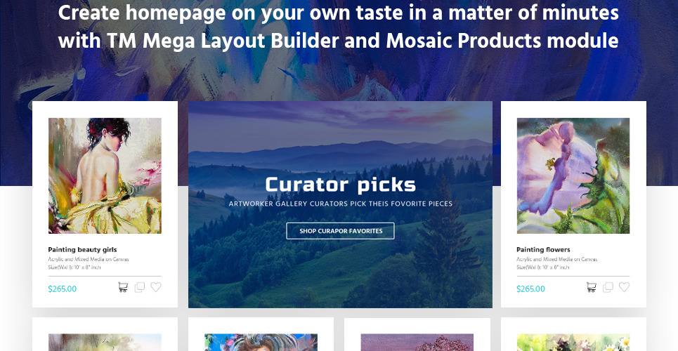 Artworker - Online Gallery & Artist Portfolio PrestaShop Theme