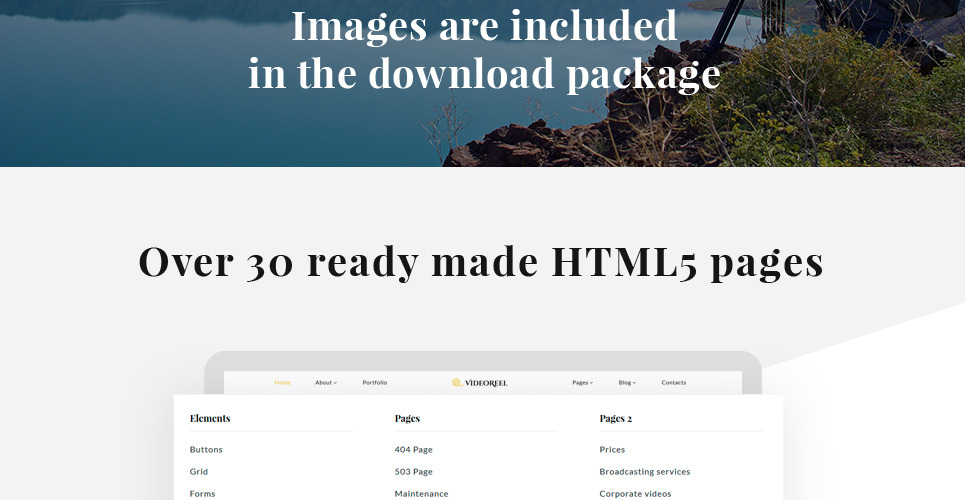 VideoReel - Videographer Multipage Website Template