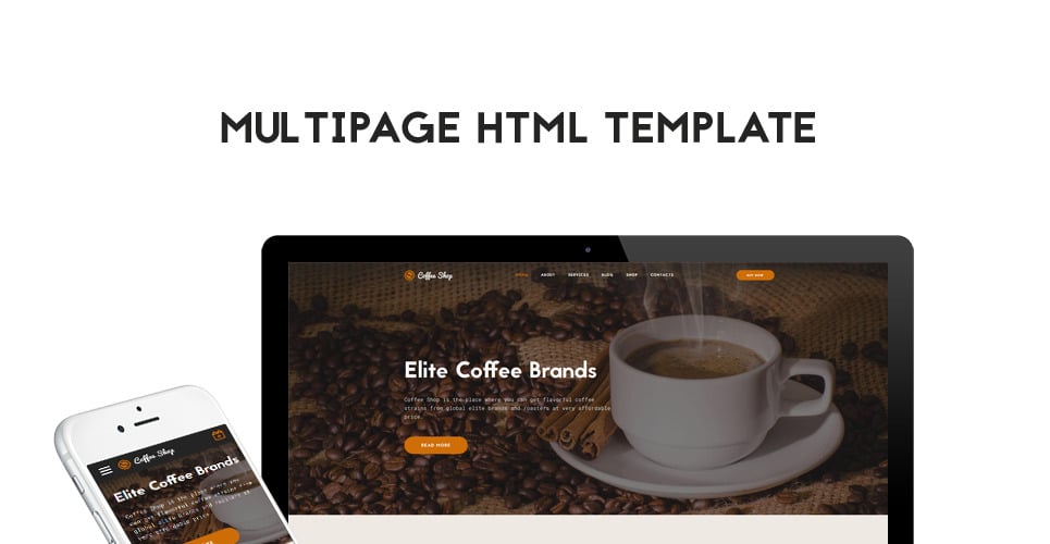 Coffee Shop Multipage Website Template - TemplateMonster
