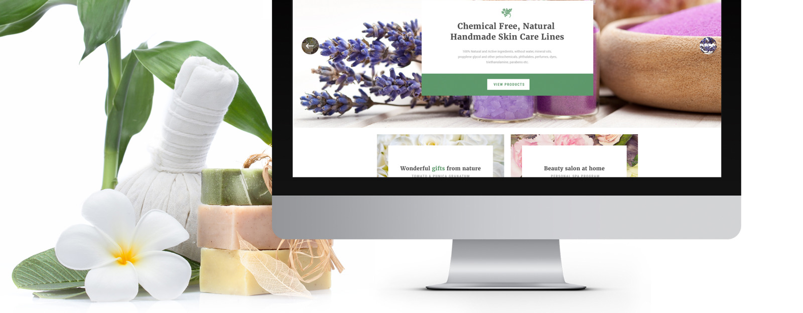 Natural Cosmetics - Cosmetics Store Multipage Website Template