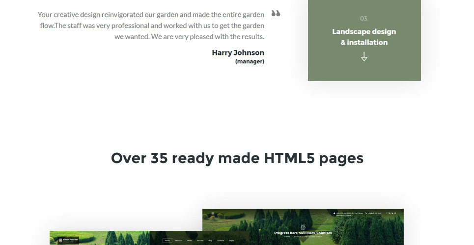 Landscape Architects Website Template - TemplateMonster