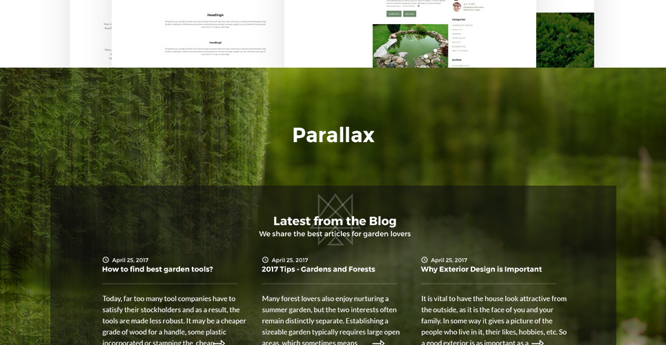 Landscape Architects Website Template - TemplateMonster