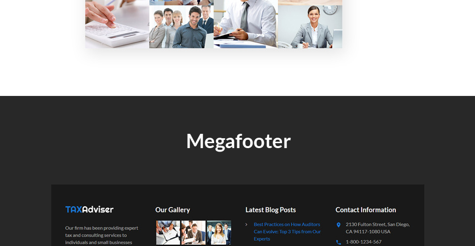TaxAdviser - Accounting and Tax Services Company Responsive Multipage ...