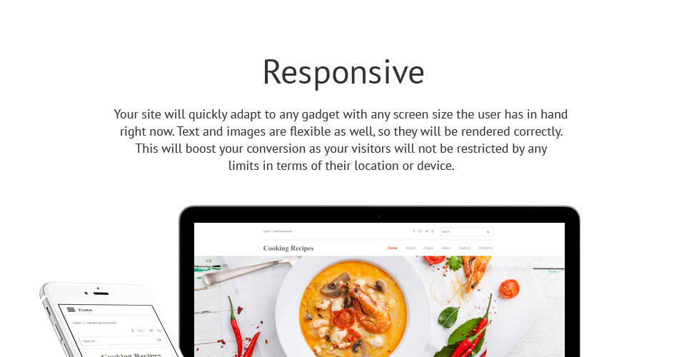 Cooking Recipes Responsive Joomla Template - TemplateMonster