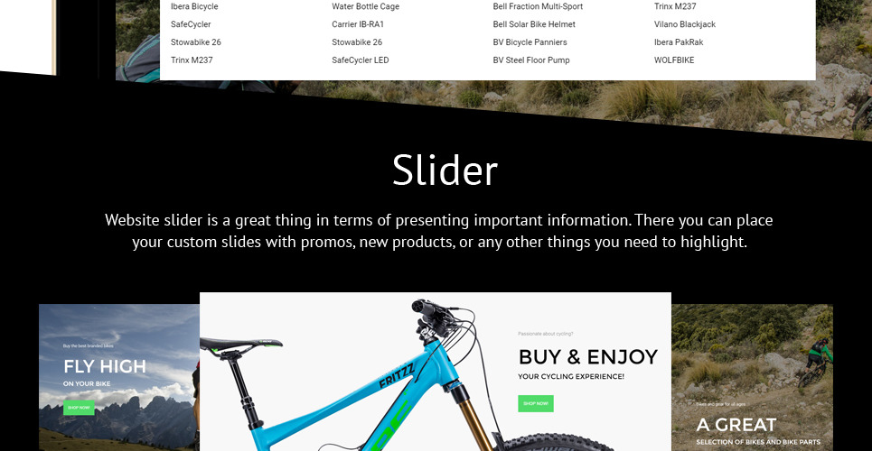 Cycling Responsive Shopify Theme #62167 - TemplateMonster
