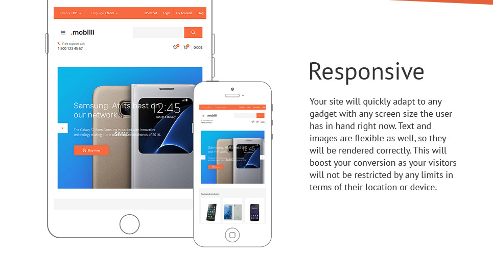 Mobile Store Responsive OpenCart Template - TemplateMonster