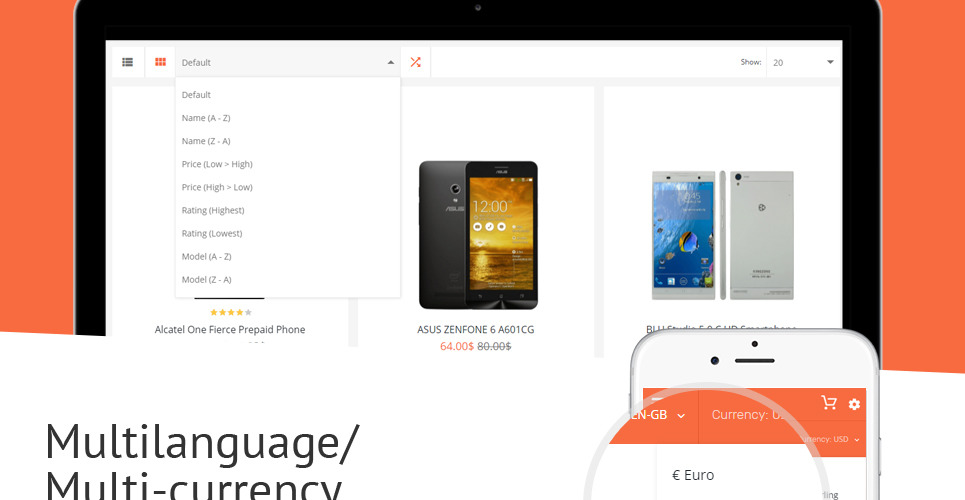 Mobile Store Responsive OpenCart Template - TemplateMonster