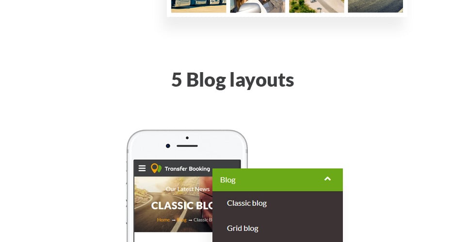 Transfer Booking - Airport Shuttle Services Website Template