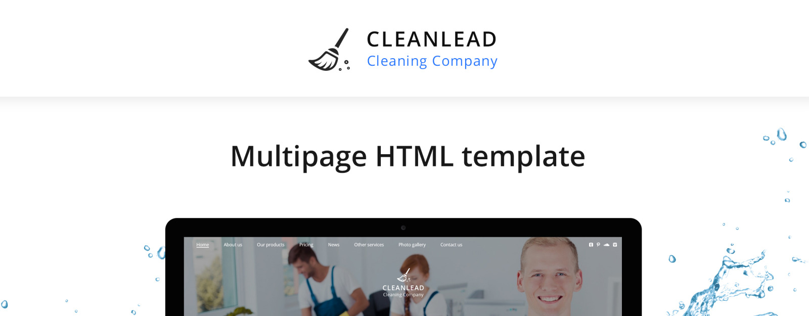 Cleanlead Cleaning Company Website Template - TemplateMonster