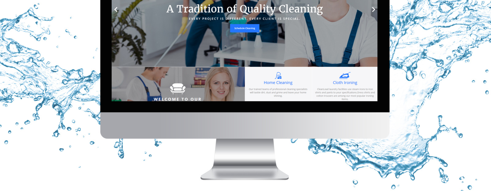 Cleanlead Cleaning Company Website Template - TemplateMonster