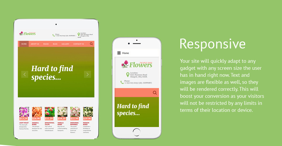 Flowers - Flower Shop Responsive Joomla Template
