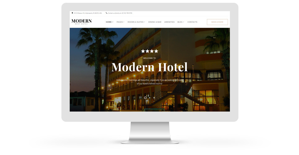 Modern - Hotel Woods Responsive Multipage Website Template