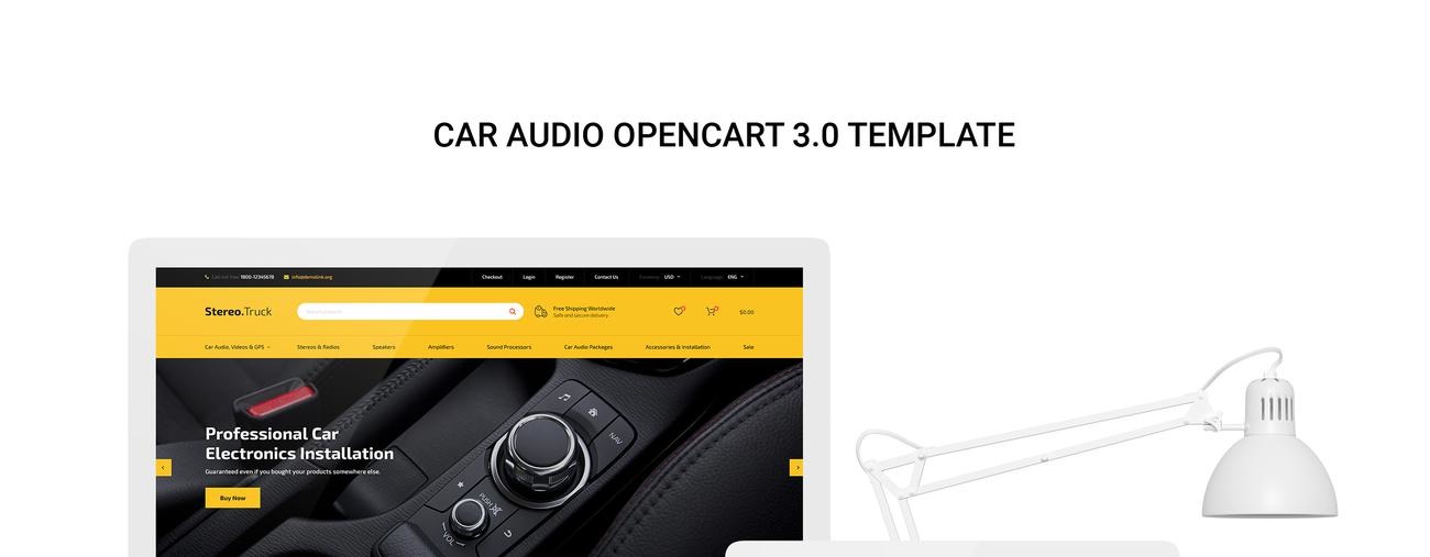 Сar Audio Responsive OpenCart Template - TemplateMonster