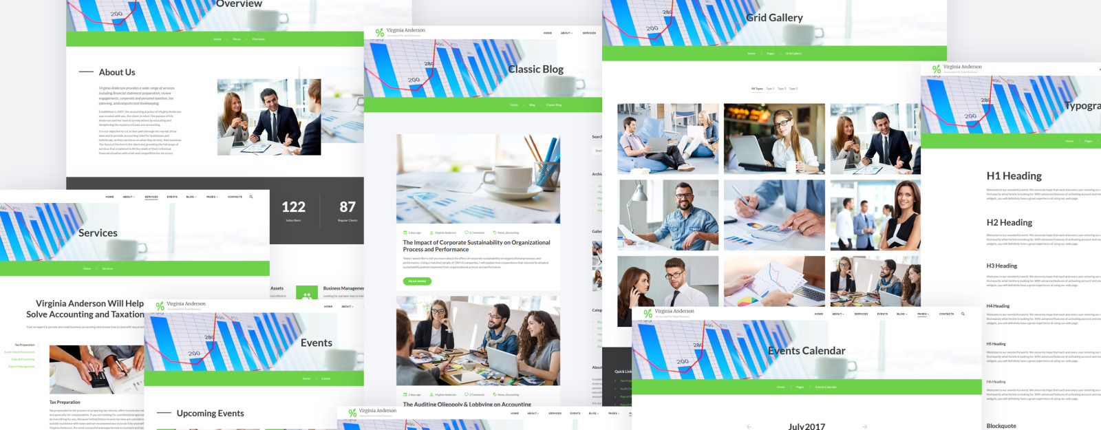Virginia Anderson - Accountant for Small Business Multipage Website ...