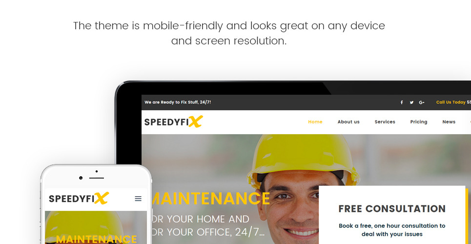 SpeedyFix - Handyman Services WordPress Theme