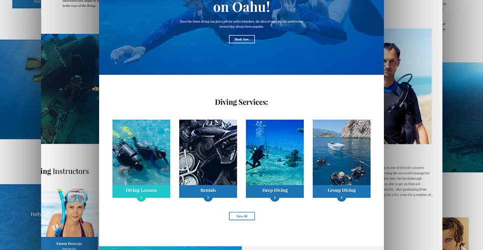 NavyBlue - Scuba Diving Club Responsive WordPress Theme