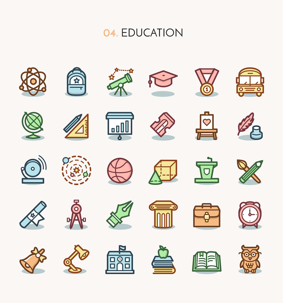 Capitalist Flat Icons Collection Set - TemplateMonster