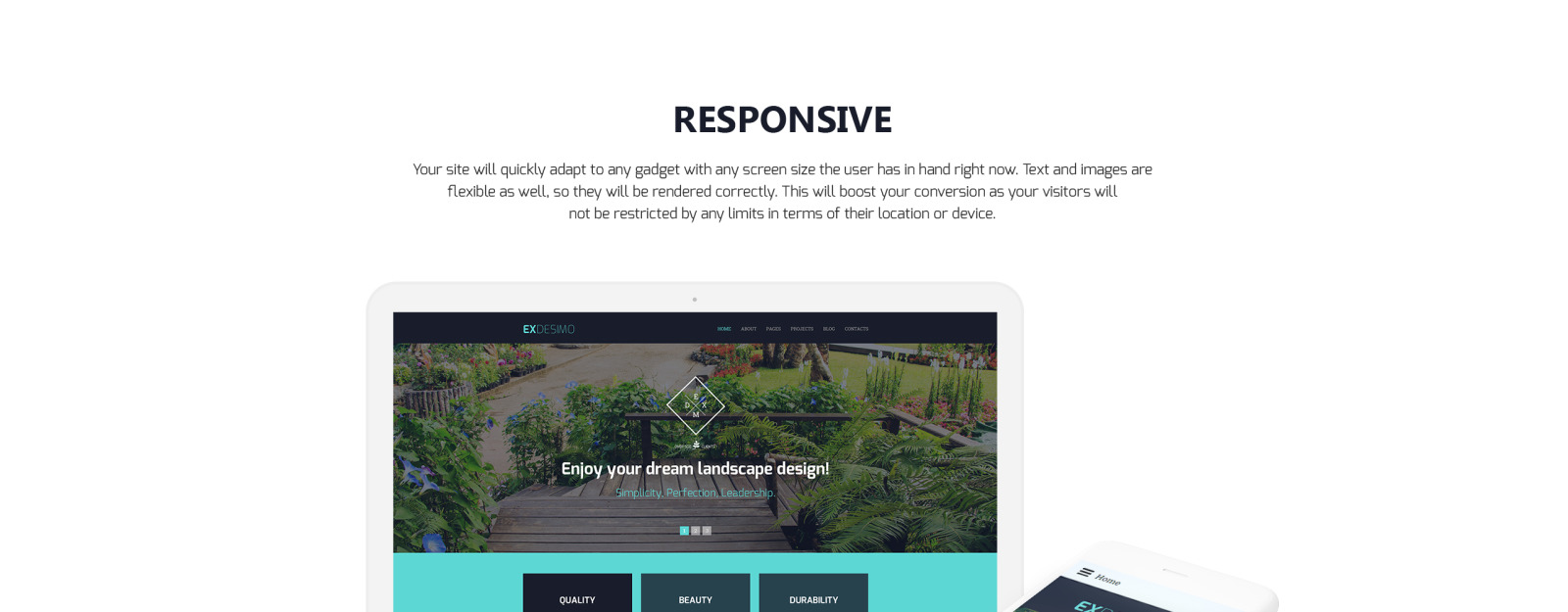 Landscape Design Responsive Joomla Template - TemplateMonster