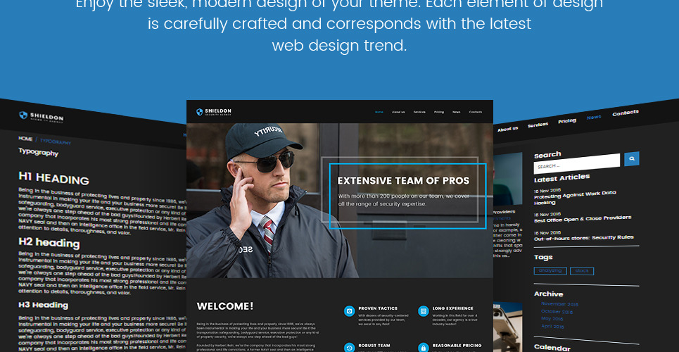 Shieldon - Security Agency Responsive WordPress Theme